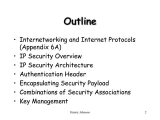 IP Security in Network Security NS6 | PPT