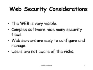 Web Security in Network Security NS7 | PPT | Internet | Computing