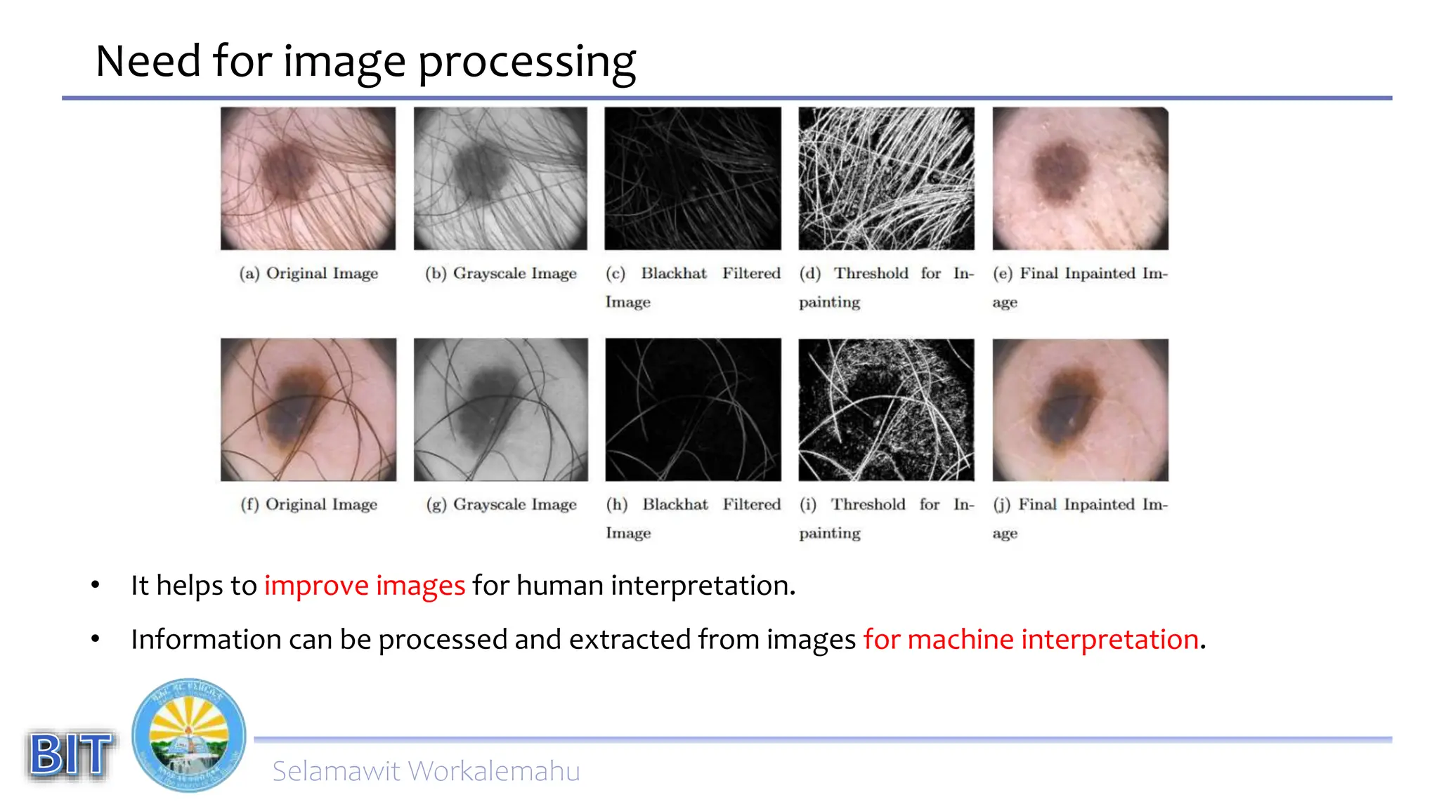biomedical image processing analysis ppt | PPTX | Photo Editing Software | Computer Software and ...