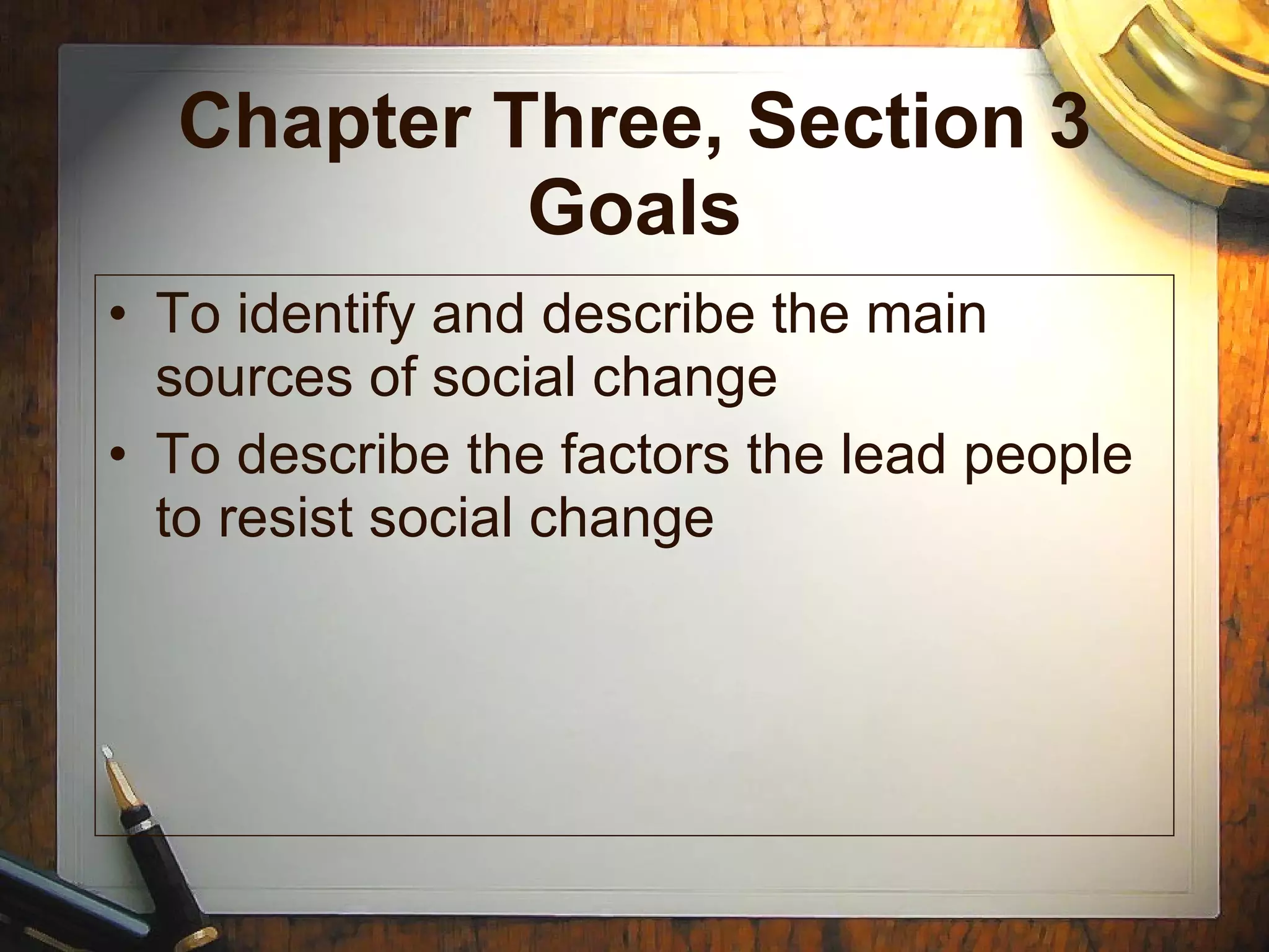 Sociology: Chapter Three Notes | PPT