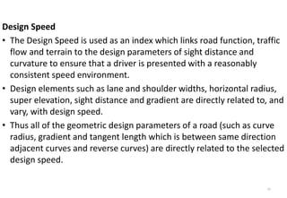 Geometric design of Highway Chapter-3-pptx | PPTX