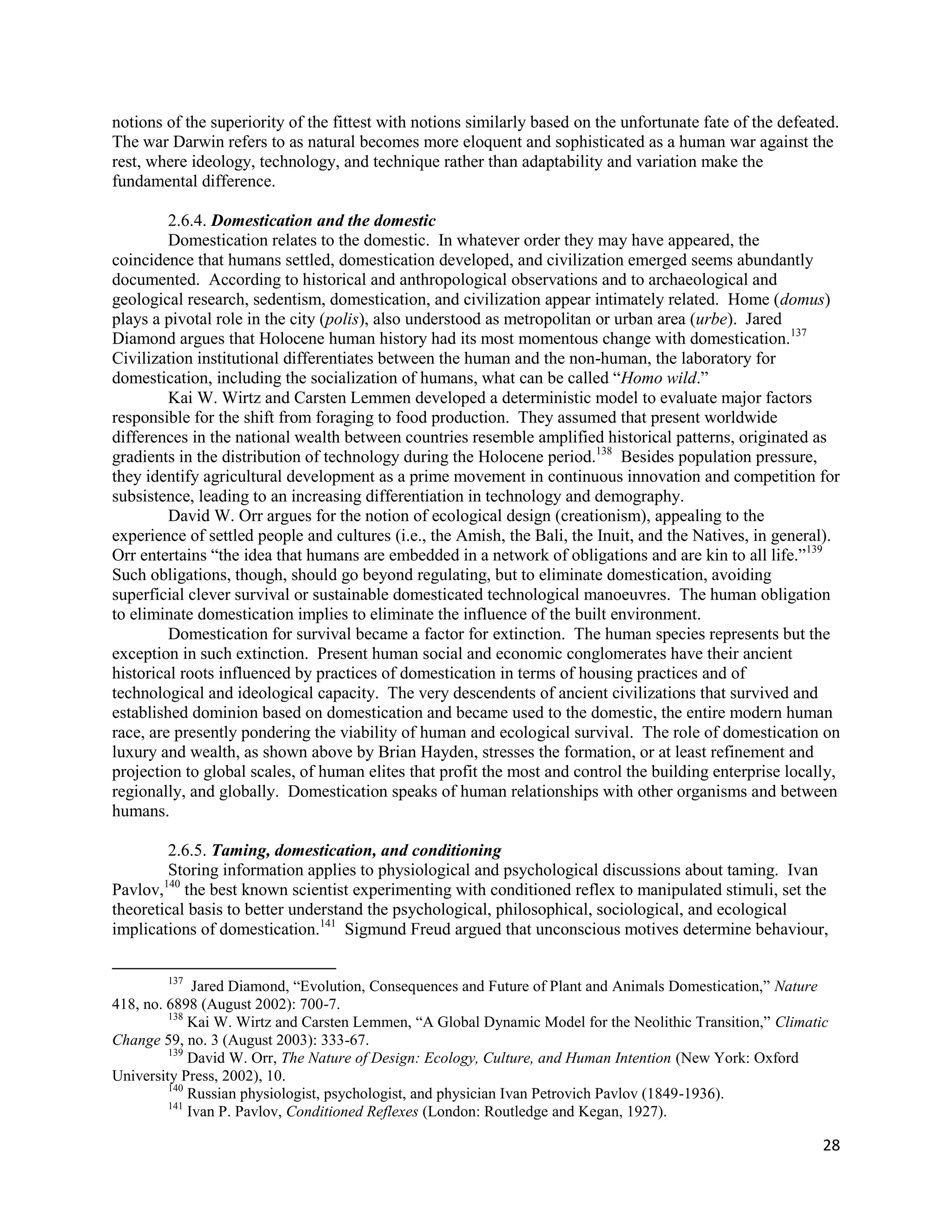 HOMO DOMESTICUS: Theory | DOCX