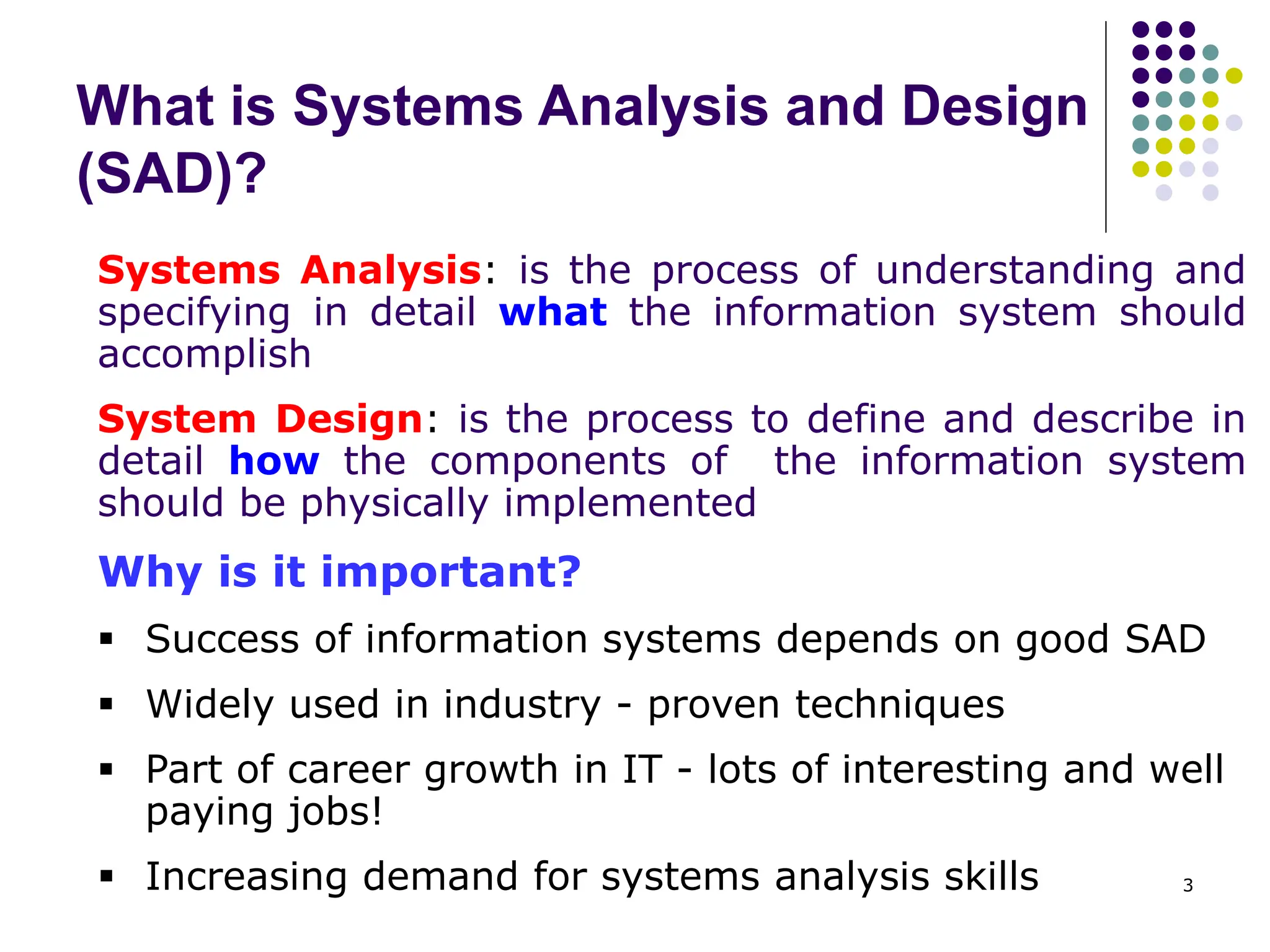 Course Outline System Analysis and Design | PPTX