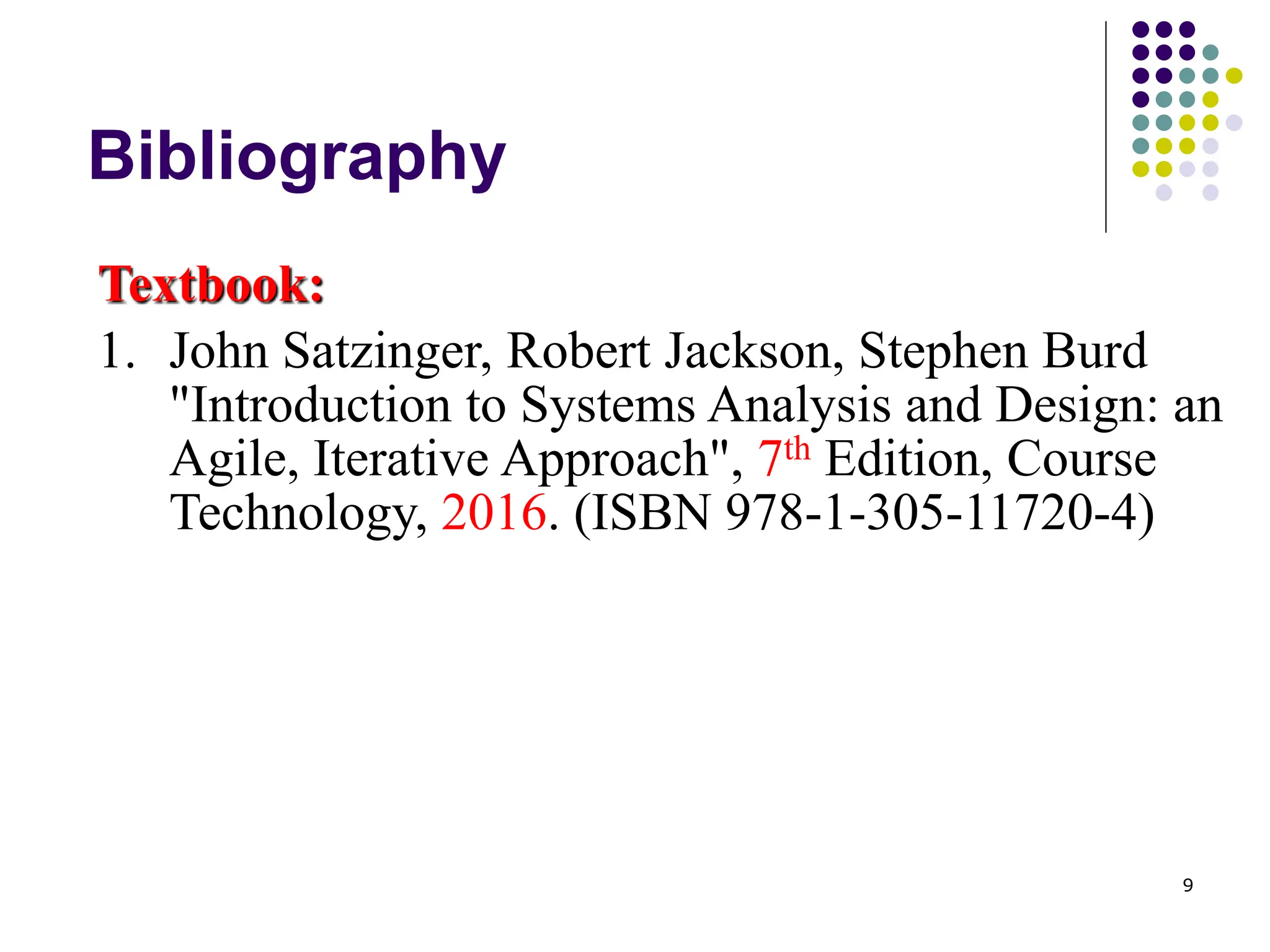 Course Outline System Analysis and Design | PPTX