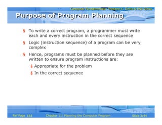 Chapter 01 Planning Computer Program (re-upload) | PDF