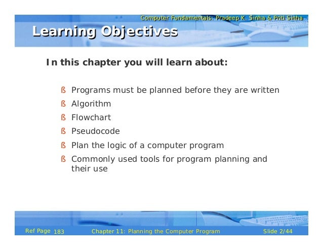 Chapter 01 Planning Computer Program (re-upload) Chapter 01 Planning Computer Program (re-upload)