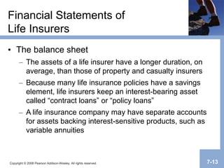Chapter 07 - Financial Operations of Insurers | PPTX