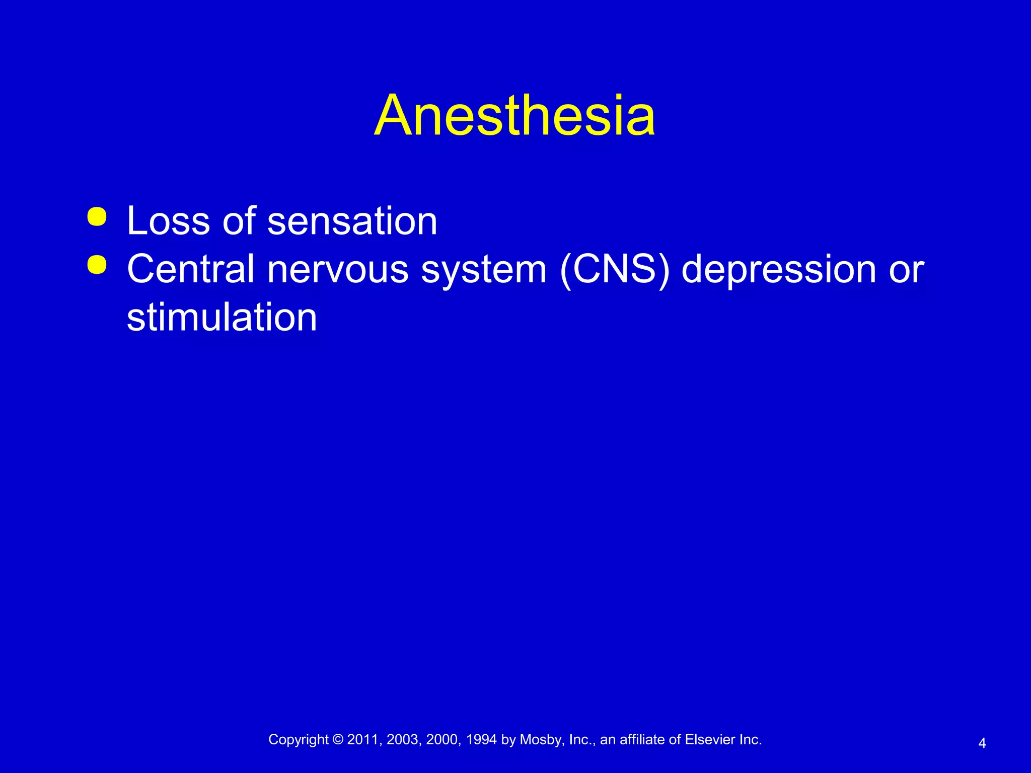 Introduction to Anesthesia | PPT