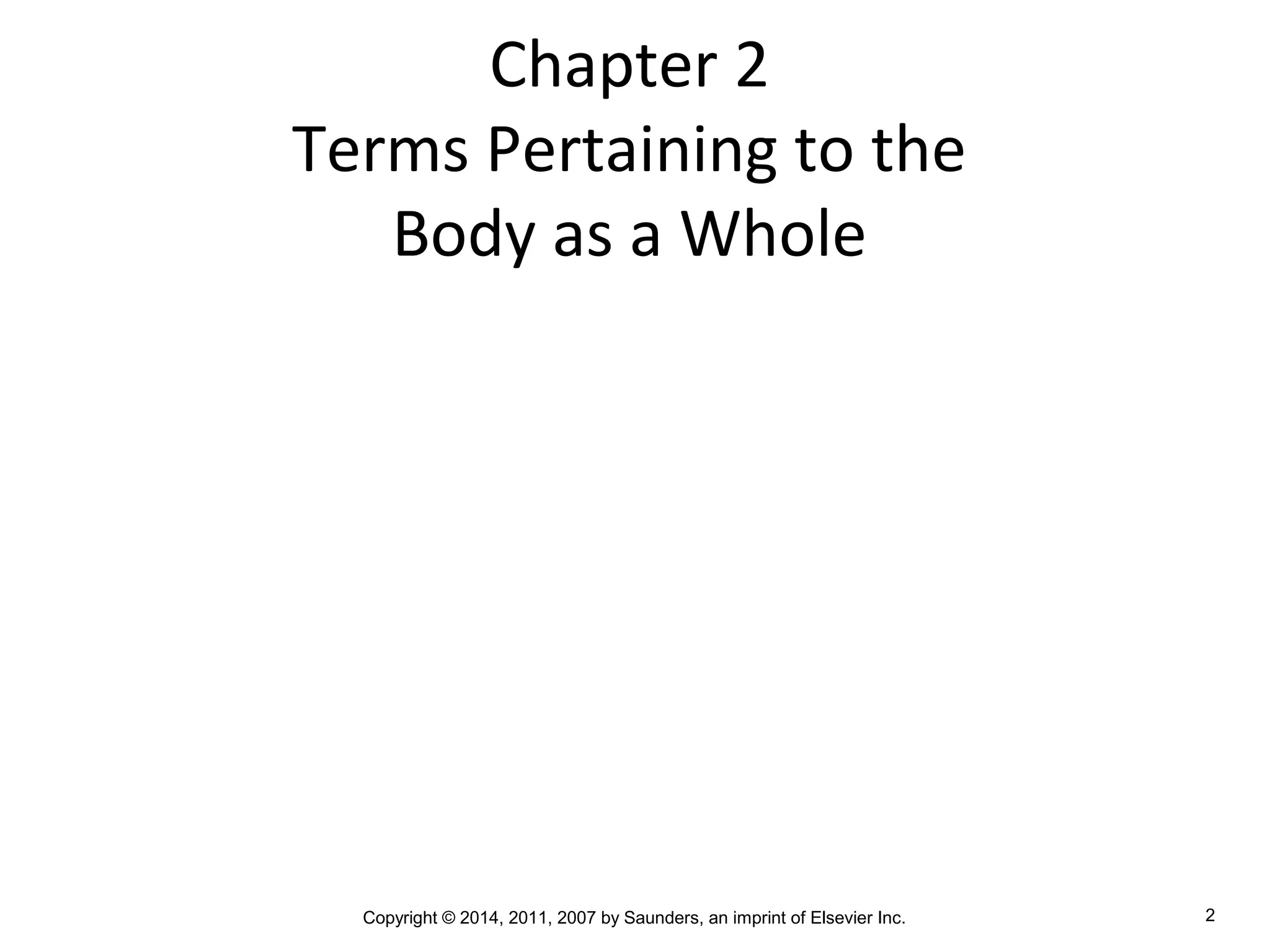 Medical Terminology Chapter 2 | PPT