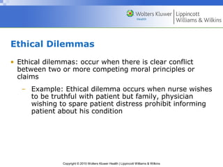 critical thinking ethical decision making and the nursing process | PPT