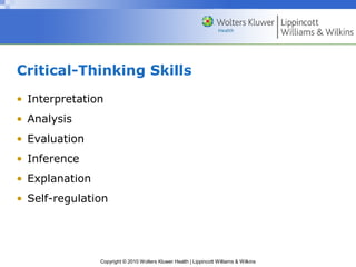 critical thinking ethical decision making and the nursing process | PPT