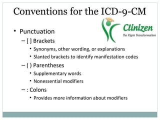 ICD-9-CM Format and Conventions | PPT