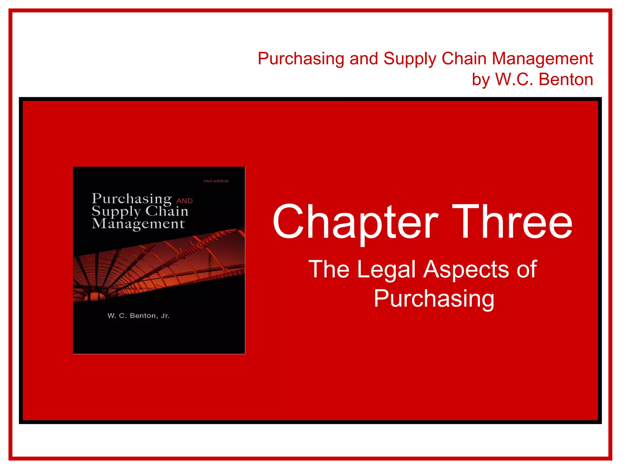 THE LEGAL ASPECT OF PURCHASING | PPT