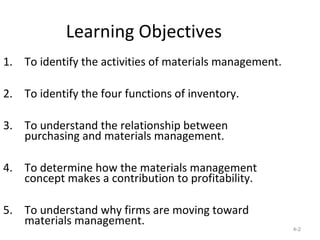 MATERIAL MANAGEMENT | PPT