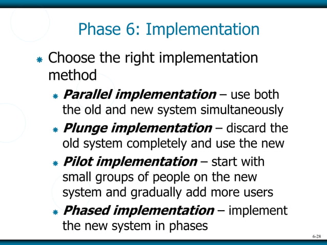 Chapter006Systems Development: Phases, Tools, and Techniques | PPT