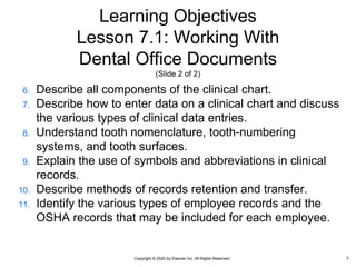 Ch 7 Working with dental office documents | PPT