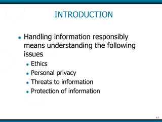 Chapter008.Protecting People and Information: Threats and Safeguards | PPT