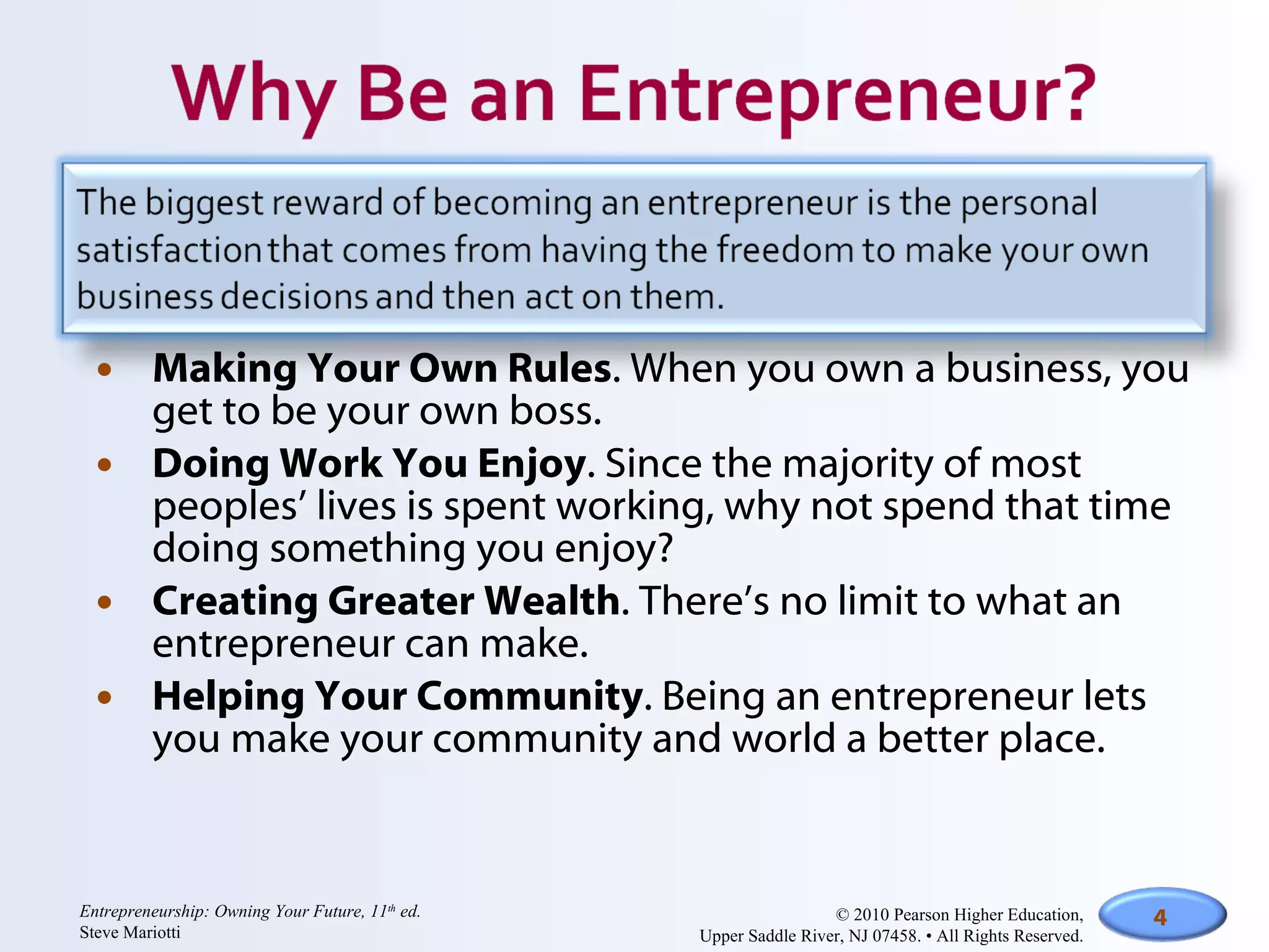 Introduction to Entrepreneurship | PPT