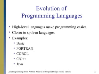 Overview of Programming Languages | PPT