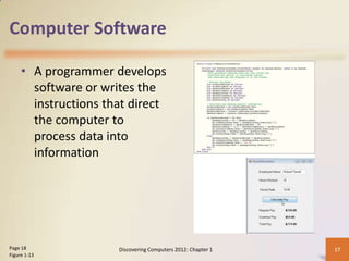 Discovering Computers: Chapter 01 | PPTX