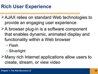 Chapter 1 - The Web Becomes 2.0 | PPT | Web Development | Internet