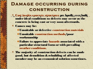 damages during construction | PPT | Geology | Science