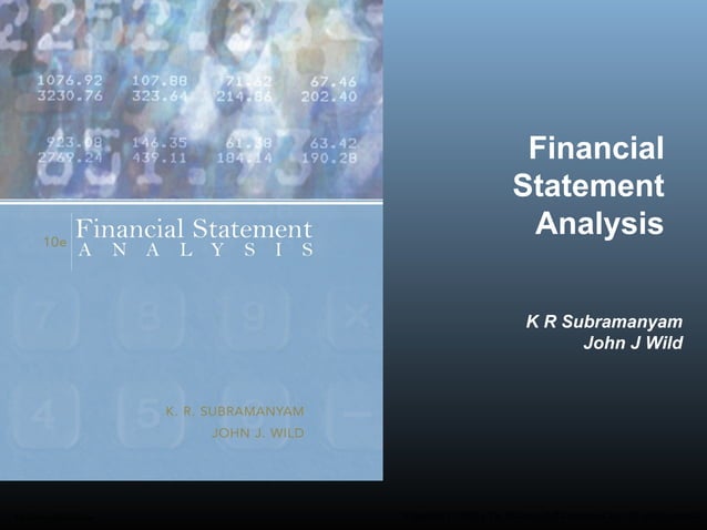 financial statement analysis | PPT | Stocks and Bonds | Personal Investing