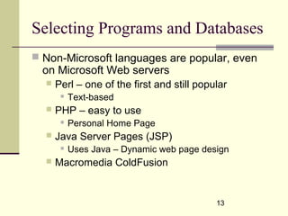 Web server administration | PPT