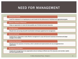 Chapter 01 introduction to management | PPSX