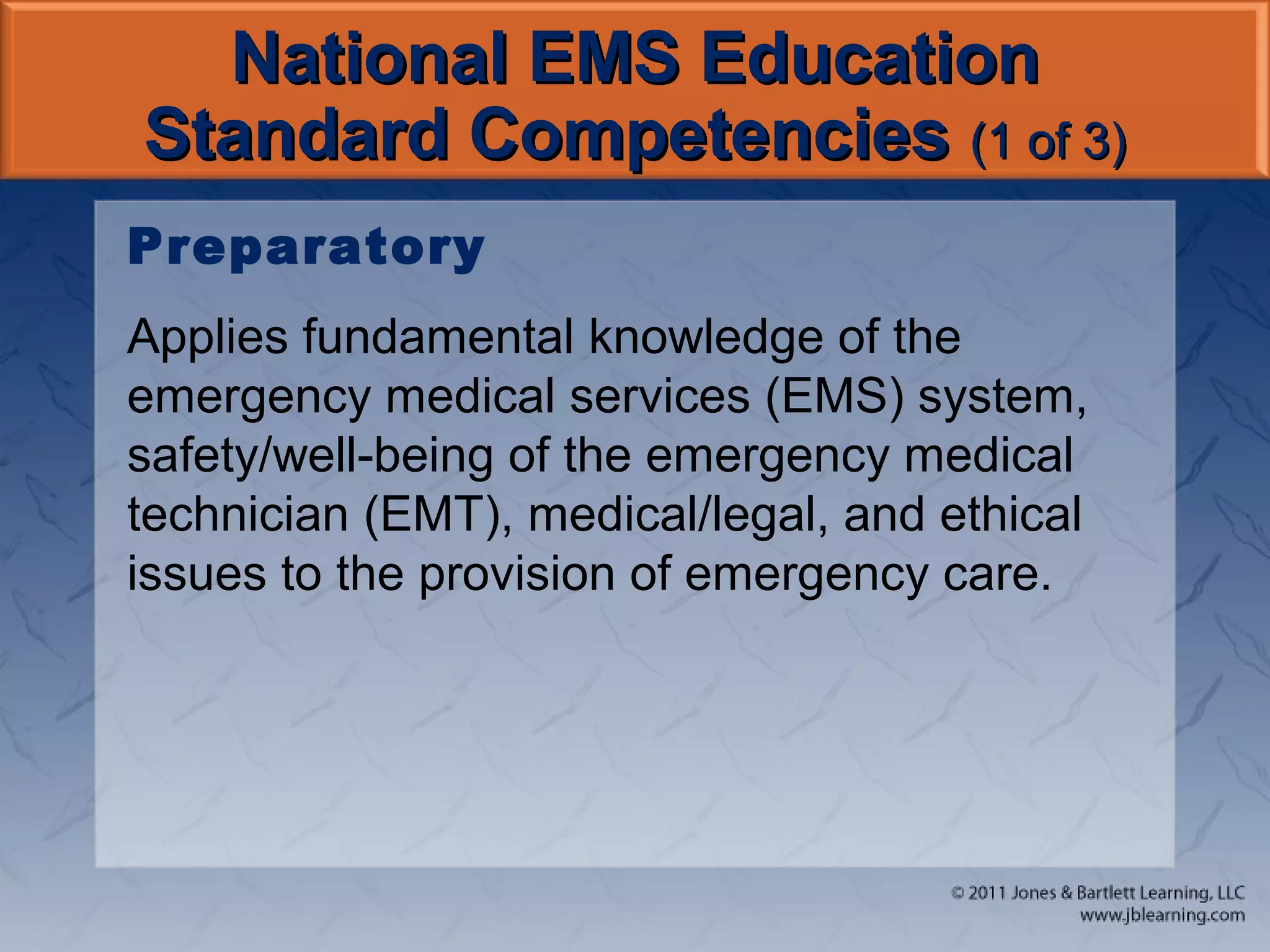 EMT Ch. 1 EMS SYSTEMS | PPT | First Aid | Injuries