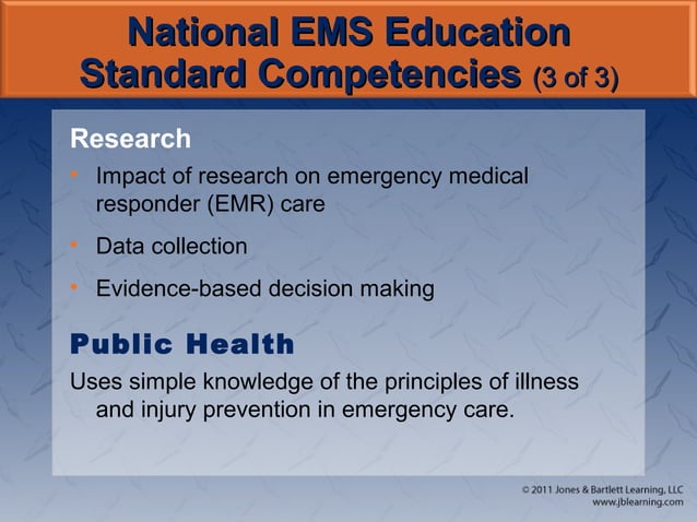 EMT Ch. 1 EMS SYSTEMS | PPT | First Aid | Injuries