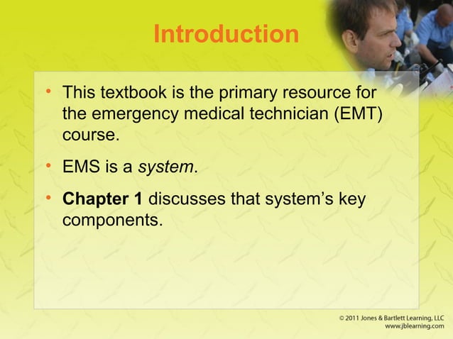EMT Ch. 1 EMS SYSTEMS | PPT | First Aid | Injuries