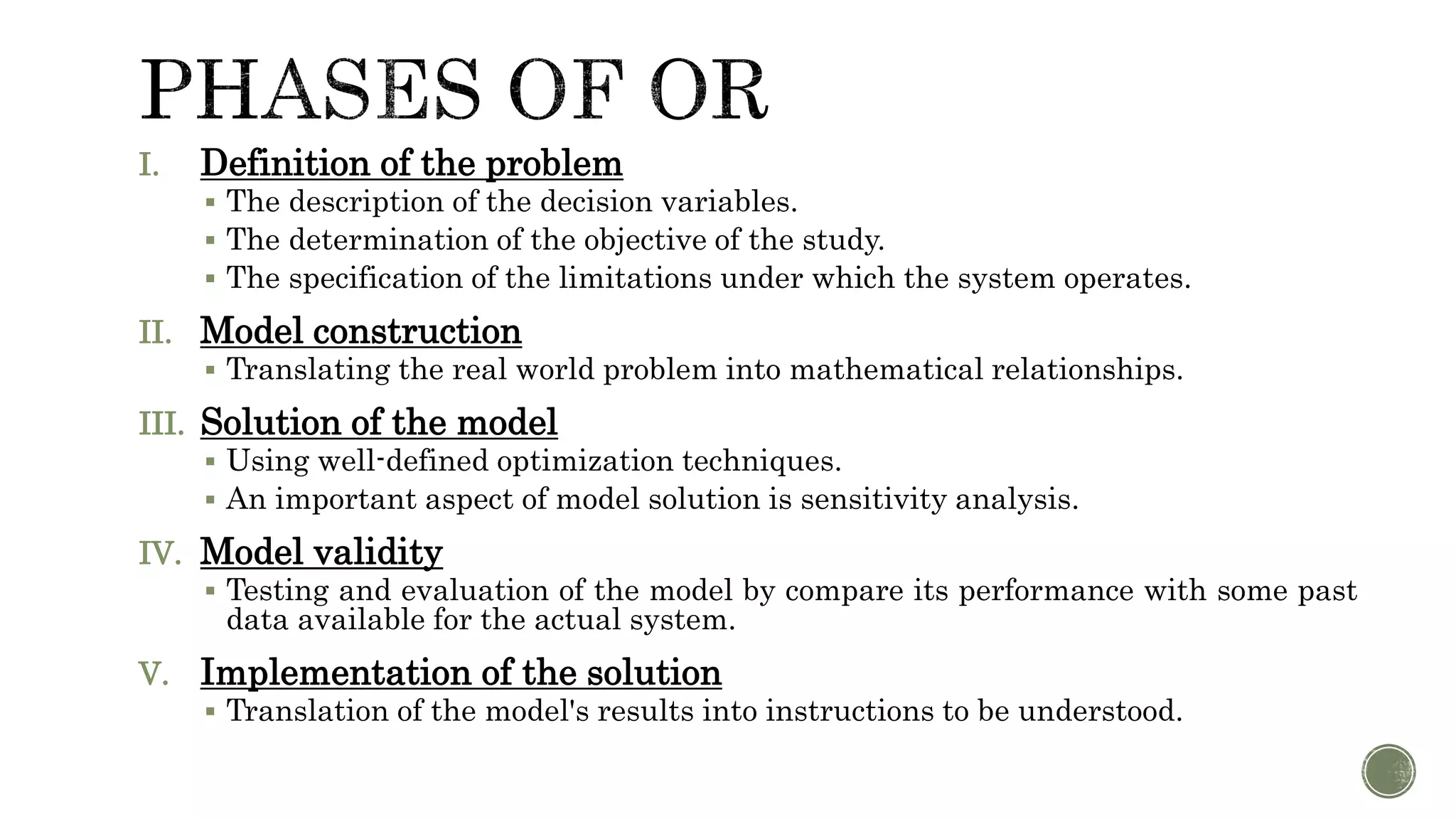 Operations Research - Introduction | PPT
