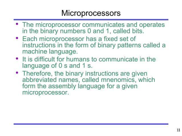 Chapter 1-Microprocessors, Microcomputers, and Assembly Language | PPT