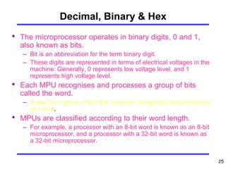 Chapter 1-Microprocessors, Microcomputers, and Assembly Language | PDF