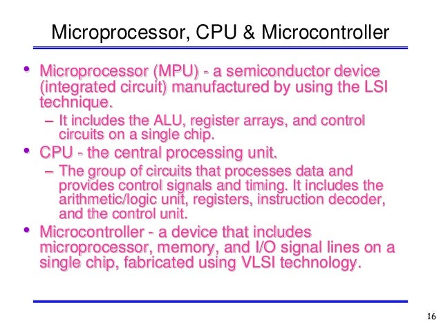 Chapter 1-Microprocessors, Microcomputers, and Assembly Language