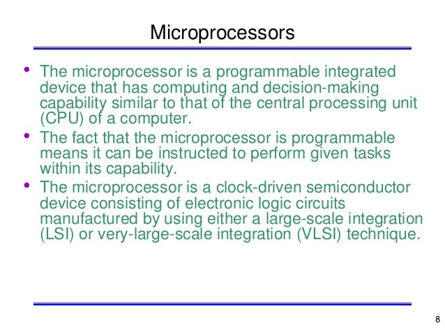 Chapter 1 Microprocessors Microcomputers And Assembly Language