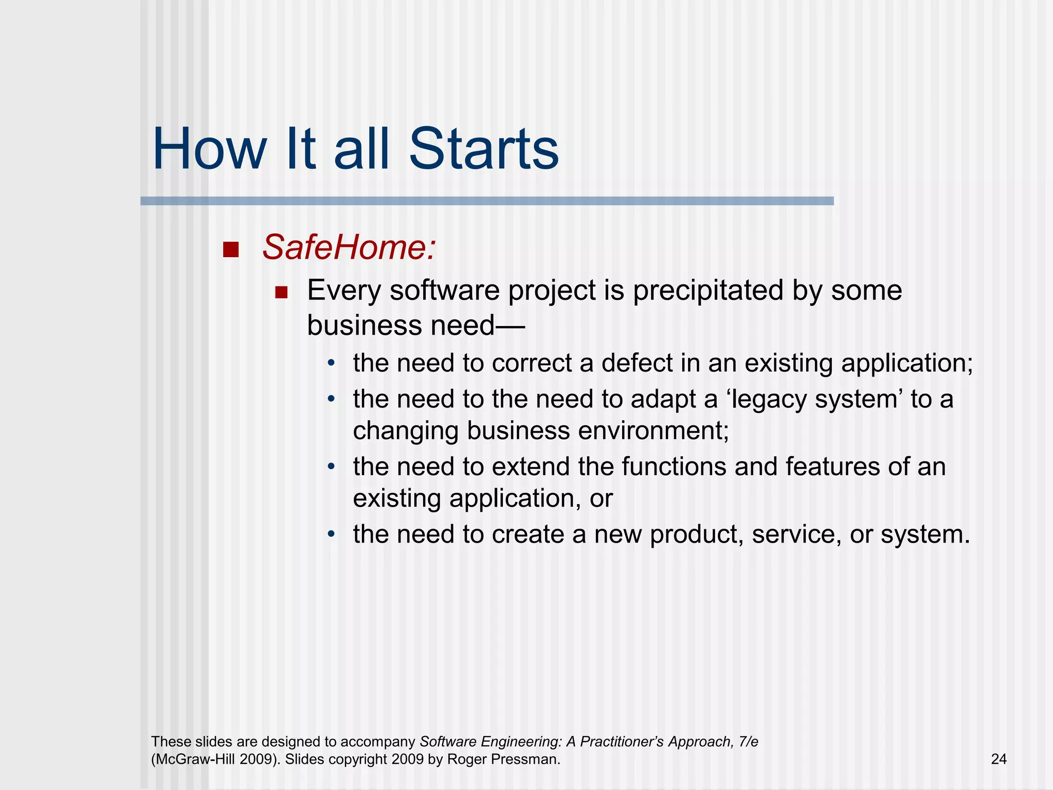 Chapter 01 Software Engineering Pressman Ppt