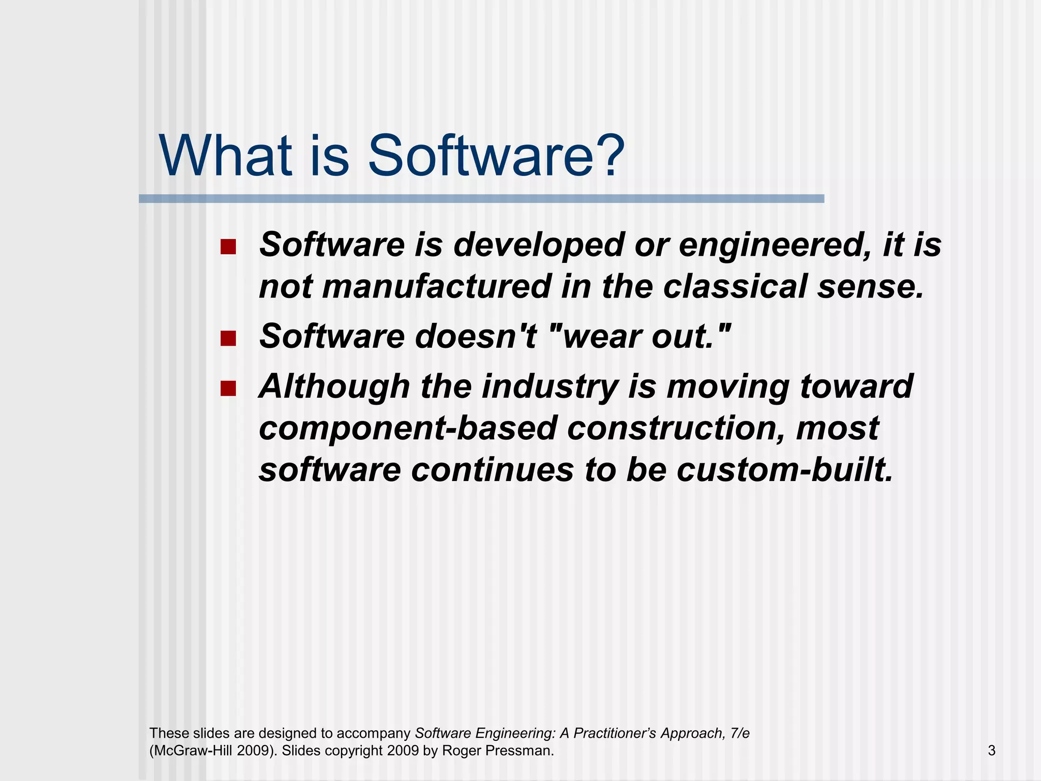 Chapter 01 Software Engineering Pressman Ppt Computer Software And Applications Computing