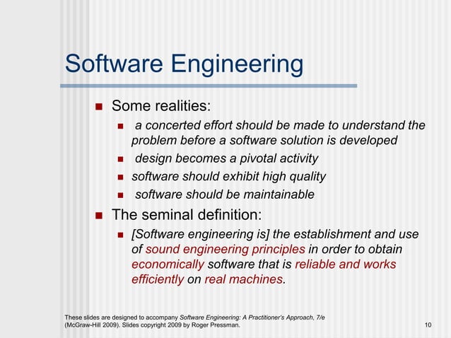 Chapter 01 Software Engineering Pressman Ppt Computer Software And Applications Computing