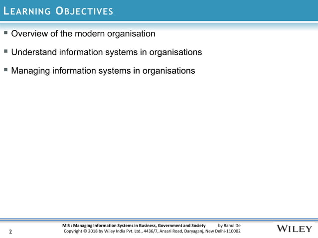 organisations and information systems | PPT