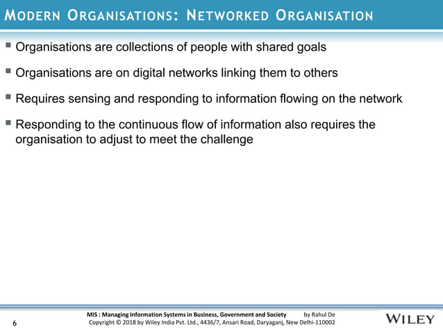 organisations and information systems | PPT