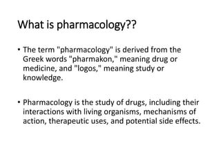 Pharmacology||Chapter#01||Pharmacokinetics | PPT