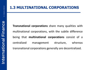 International Finance and Investment Chapter One | PDF | Business ...