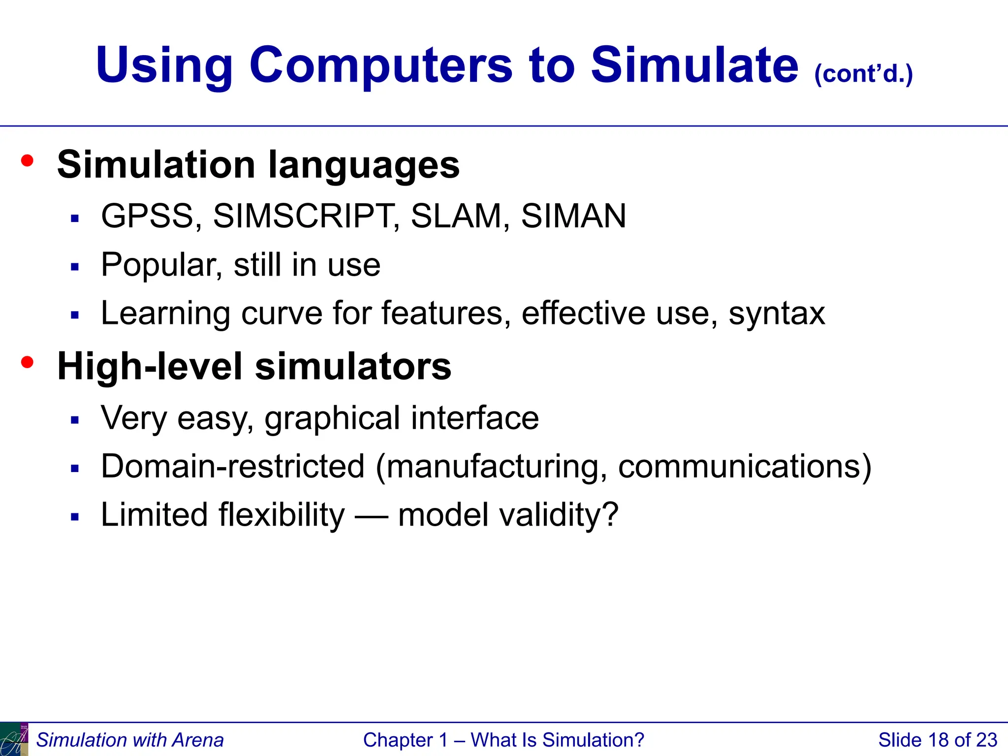 Simulation with ARENA Chapter 1: What is Simulation? | PPT