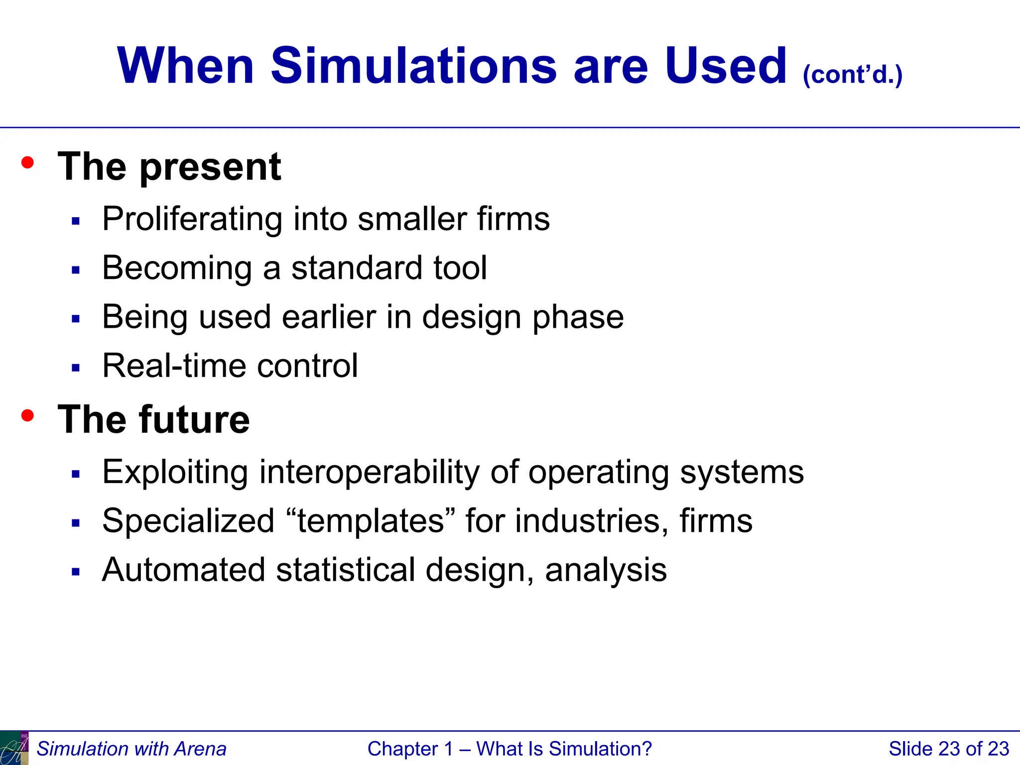 Simulation with ARENA Chapter 1: What is Simulation? | PPT