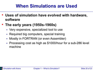 Simulation with ARENA Chapter 1: What is Simulation? | PPT