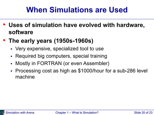 Simulation with ARENA Chapter 1: What is Simulation? | PPT