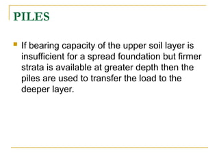types of different foundation for building | PPT