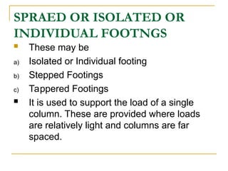 types of different foundation for building | PPT